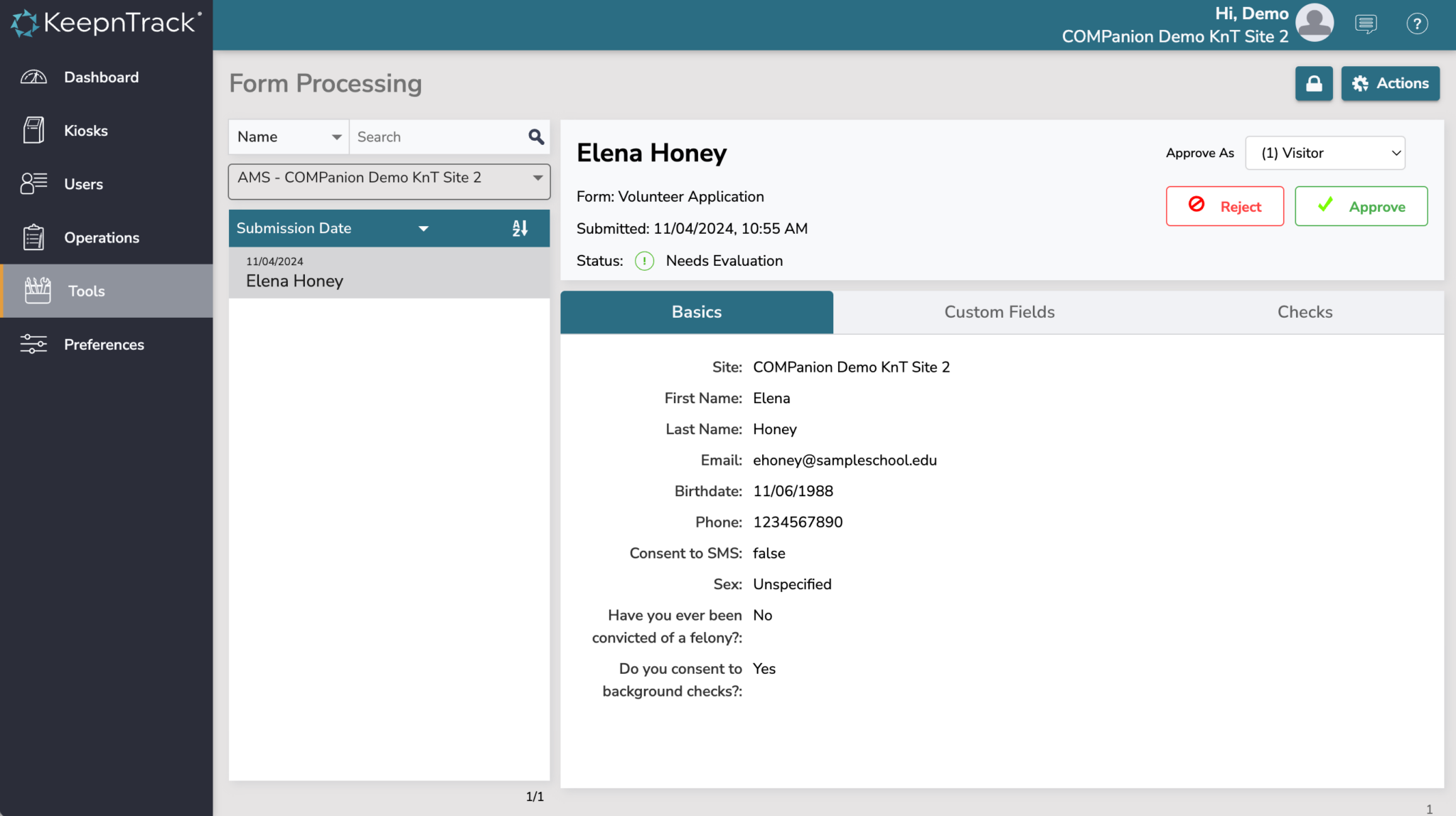Form Processing – KeepnTrack™
